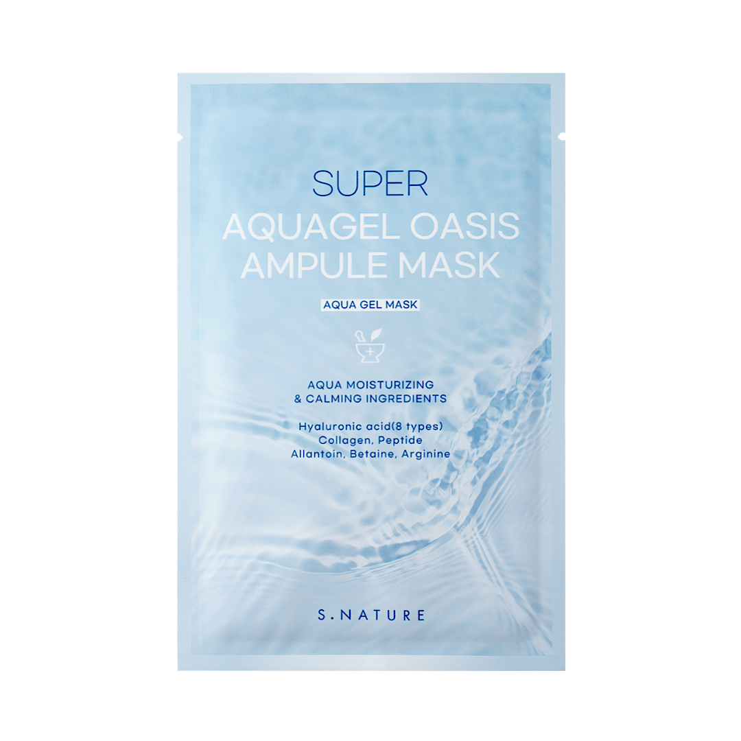 S.NATURE Super Aqua Gel Oasis Ampule Mask-1pc | Skin2Seoul Sheet Masks